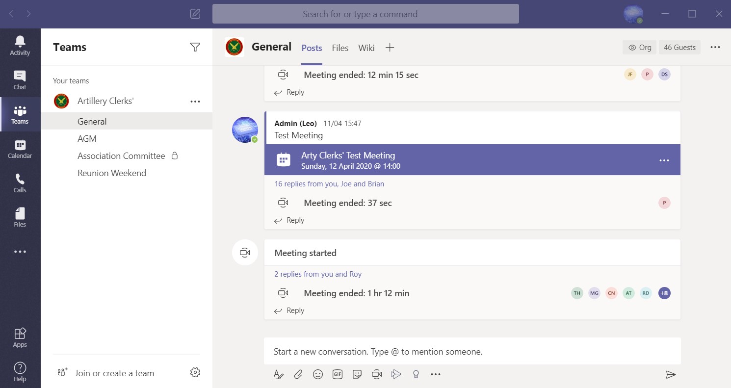 Association Microsoft Teams Site