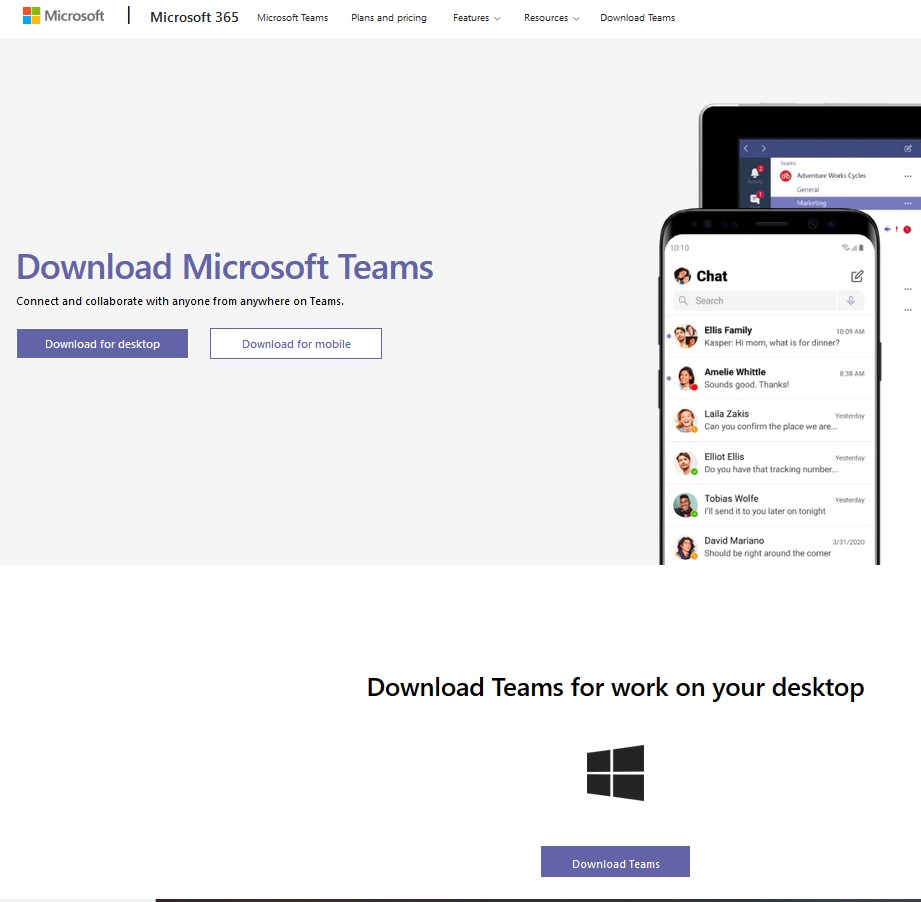 Association Microsoft Teams Site